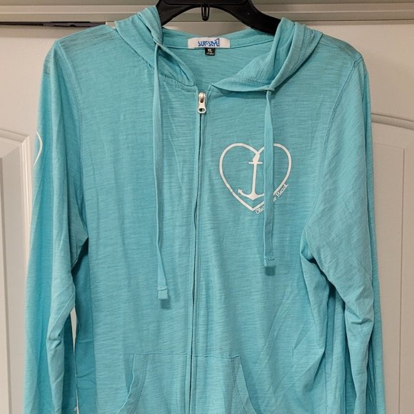 surf style | Tops | Womens Surf Style Clearwater Beach Fl Zip Up ...